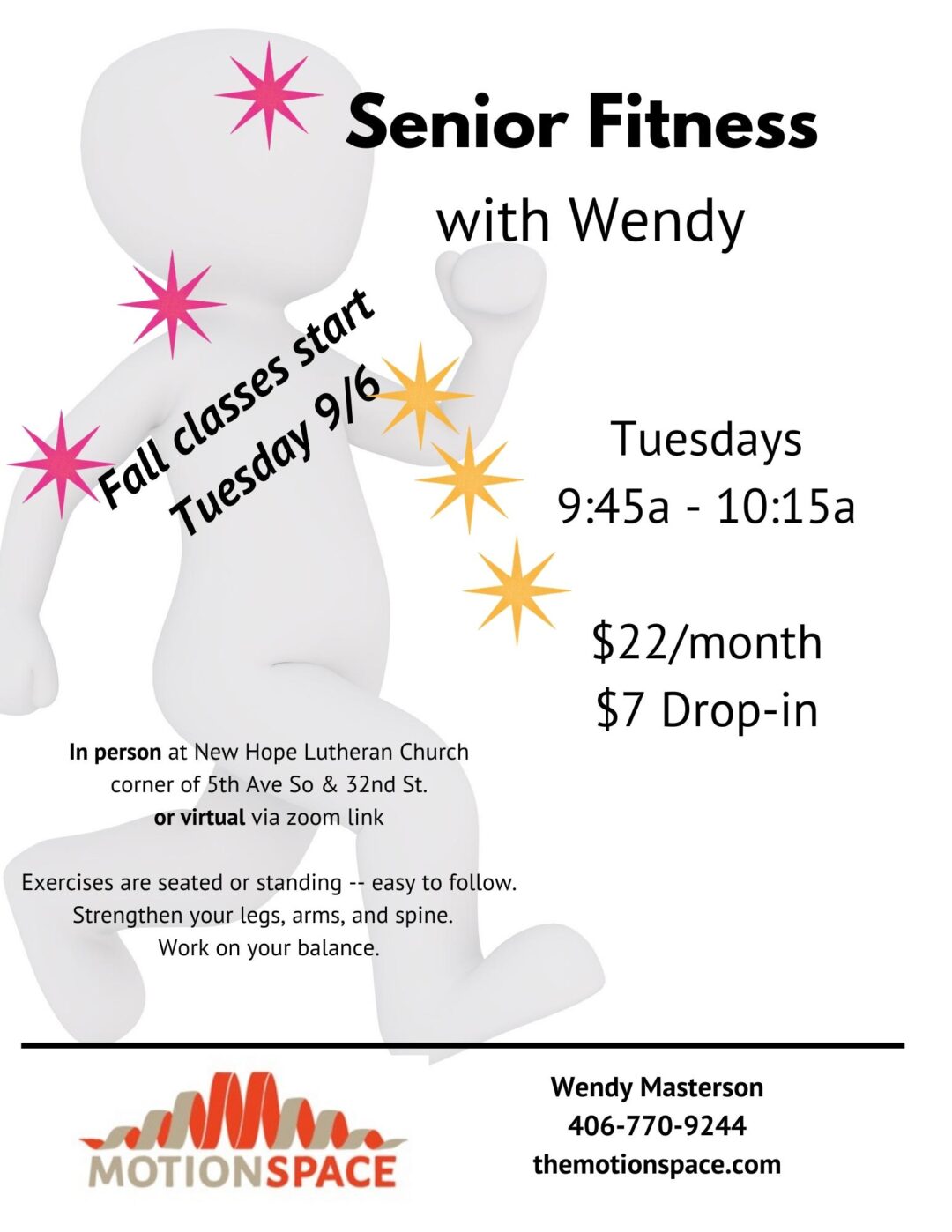 Senior Fitness Class – The Motion Space